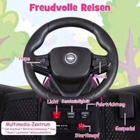 Costway 24 Elektrický traktor V Elektrický traktor pro děti ve věku 3 a – růžový