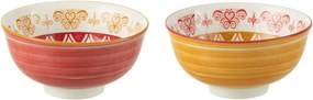 Set 2ks barevná porcelánová miska Bowl Jam - Ø11*5 cm/ 220ml