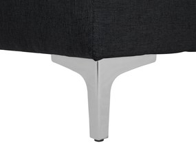 Grafitově šedá čalouněná rozkládací sedací souprava tvaru L, pravostranná ABERDEEN Beliani