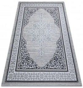Koberec GLOSS 8490 52 Ornament - sloní kost, šedý