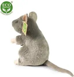 Rappa Plyšová myš sedící 16 cm / ECO-FRIENDLY / od 0 let