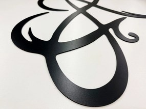 dřevo života Dřevěné srdce INFINITY Zvolte barvu dekoru: Černá, Rozměry (cm): 80x60