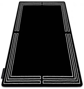 koberec HAMPTON Chick rám, černý velikost 200x290 cm | krásné koberce cz
