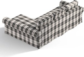 Potah na pohovku IKEA Backabro rozkládací se šezlongem barva černá látka pletený vzor, vzorované
