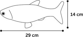 Flamingo Flounder Elektronická hračka pro kočky Ryba šedá 29cm