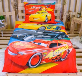 TOP Bavlněné povlečení 140x200+70x90 Cars racing