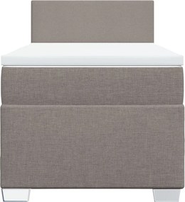 Box spring postel s matrací taupe 90x190 cm textil 3288040