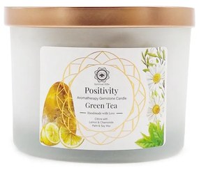 Svíčka Pozitivita (zelený čaj a citrín)