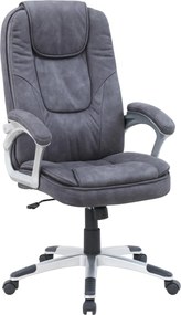 XXXLutz KANCELÁŘSKÉ KŘESLO, mikrovlákno, šedá Xora - Kancelářská křesla - 002381004802