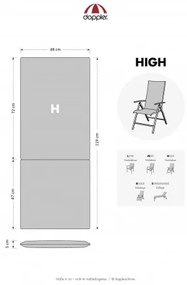 Doppler HIT UNI 7840 vysoký - polstr na židli a křeslo