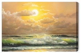 Obraz Slunce A Mraky Nad Mořem Nedostatek Nedostatek Plátno Canvas 30x20