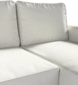 Potah na pohovku IKEA Backabro rozkládací se šezlongem barva šedá látka lesklé, pletený vzor, sametová