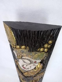Socha BALI,  černo-zlatá, 118 cm, originál, ruční práce, Indonésie