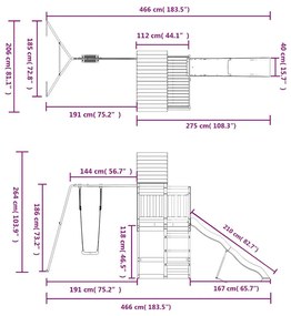 Dětské Hřiště Na Zahradu - Masivní impregnované borové dřevo