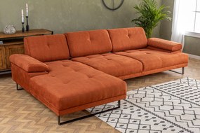Hanah Home Třímístná pohovka MUSTANG oranžová levá 560ARE1215