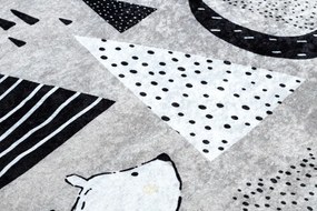 Dywany Łuszczów Dětský kusový koberec Junior 51974.802 Bears grey Rozměry koberců: 80x150