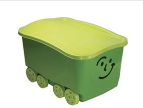 Box Fancy s kolečky zelená