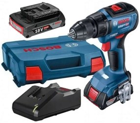 Bosch Nářadí - 18V AKU vrtací šroubovák s příklepem, 2x aku 2,0 Ah, nabíječka 06019H5100