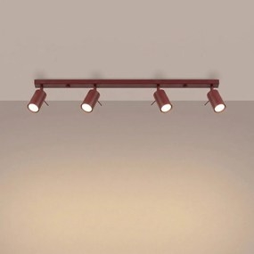 Sollux Lighting Stropní svítidlo RING 4L bordó
