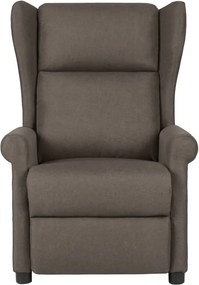 Polohovací křeslo hnědé textil 340953