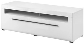 Komoda tv Tulsa 40 Bílý/Bílý lesk (MDF) 2497FJ