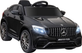 HOMCOM dětské autíčko Mercedes-Benz AMG GLA45 licencované elektrické autíčko s dálkovým ovládáním MP3 bezpečnostní pásy pro 37-60 měsíců Černá | Aoso…