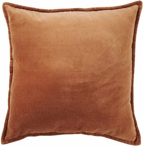 Butlers COTTON VELVET Polštář sametový 45 x 45 cm - sv. hnědá