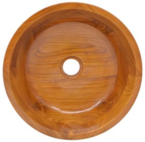 vidaXL Marketos Umývadlo masivní teak Φ40 x 10 cm
