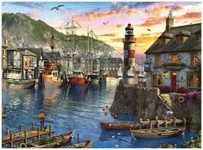 Ravensburger Východ slunce v přístavu / 500 dílků / od 12 let