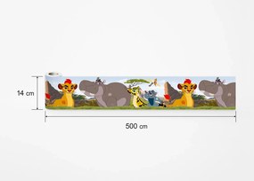 Dětská samolepící bordura na zeď Disney Lví hlídka | 5 m x 13.8 cm | DWBD8064