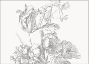 Tapeta Engraved Flowers