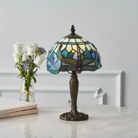 Endon 64088 - Stolní lampa Tiffany DRAGONFLY 1xE14/40W/230V pr. 20 cm