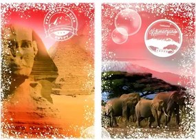 GRAFIKA Puzzle Cesta kolem světa: Egypt a Kenya / 1000 dílků / 69 x 47