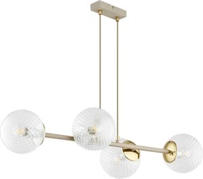 Brilagi - Lustr na lanku STELLA 4xE27/60W/230V béžová/zlatá
