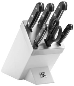 Zwilling Gourmet samoostřící blok s noži 7 ks, bílý, 36133-310