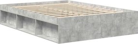 Rám postele betonově šedý 150 x 200 cm King Size 3203869