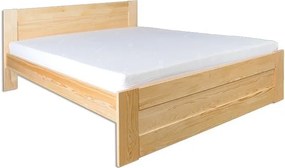 Dřevěná masivní postel 140x200 cm DN102 borovice masiv-přirodní