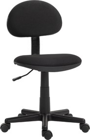 Ergonomická kancelářská židle HOMCOM, výškově nastavitelná, otočná židle z elastického materiálu pro studijní místnost, černá | Aosom