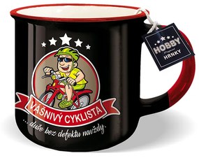 Dárkový hrnek s potiskem Vášnivý cyklista Hobby