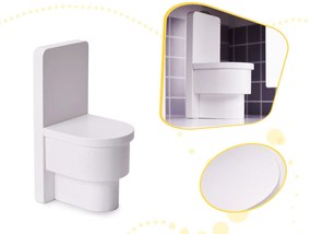 Creative Corner Dřevěný domeček pro panenky + nábytek 70cm šedý