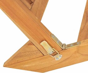 Zahradní lehátko masivní teak 316152