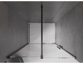 Mexen Velar, posuvné dveře do otvoru 100x200 cm, 8mm čiré sklo, černá matná, 871-100-000-01-70