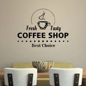 Samolepka Fresh tasty coffe