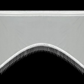 KRÁTKÁ ZÁCLONA NA PÁSCE MANUELA 150X70 CM BÍLÁ