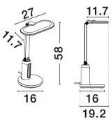 Moderní stolní lampa Biolight