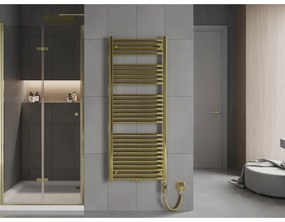 Mexen Hades, elektrické topné těleso 1500 x 600 mm, 600 W, zlatá lesklá, W104-1500-600-2600-50