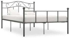 Rám postele šedý kov 120 x 200 cm,  284532 HangarStore.cz