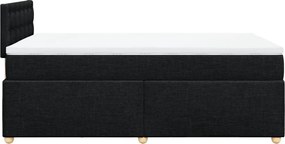 Box spring postel s matrací černá 120x200 cm textil 3286663