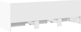 Válenda se zásuvkami bez matrace bílá 75 x 190 cm 3280832