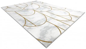Dywany Łuszczów, Kusový koberec Emerald 1016 cream and gold, 120x170, bílá, kancelář
